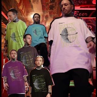 【KTR】MAXWDF 星球設計 寬鬆短T 短袖 上衣(MAX wonderful WORLD 短T 潮流)