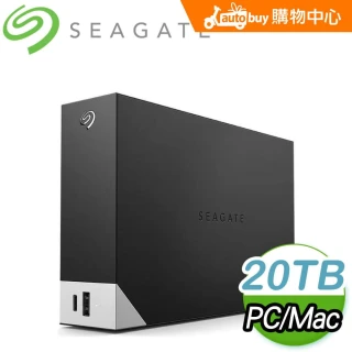 【SEAGATE 希捷】One Touch Hub 20TB 3.5吋外接硬碟 STLC20000400