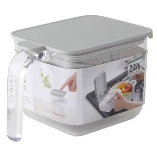 【MARNA】marna_日本密封防潮佐料調味盒-附匙-600ml-灰色