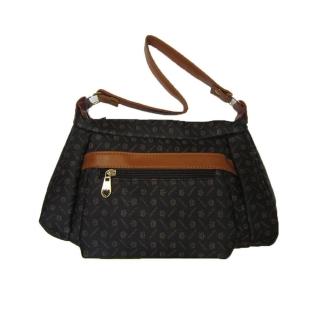 【SNOW.bagshop】餃包中容量主袋+外袋共五層(進口防水防刮皮革+棉質內裡布手提肩斜背附長帶)