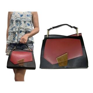 【SNOW.bagshop】方包小容量100%進口牛皮革主袋內二隔層附長背帶肩背斜側