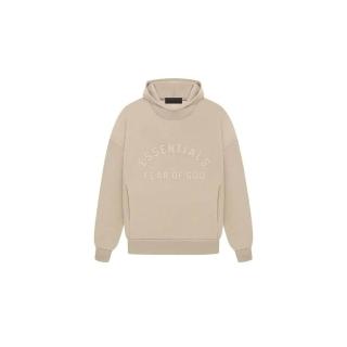 【Essentials】192SP232055F Fear of God Essentials Hoodie Dusty Beige 圓體字沙色帽踢