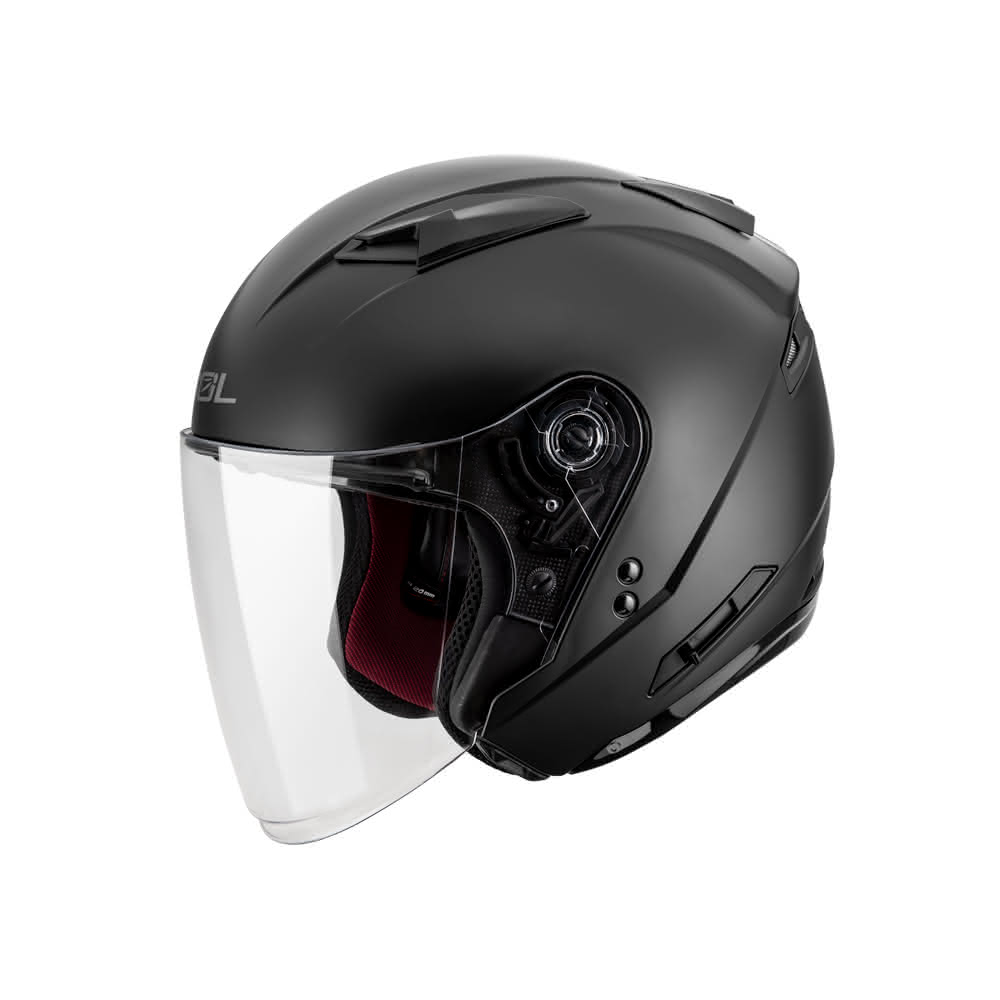 【SOL Helmets】SO-7E開放式安全帽 素色_素消光黑｜SOL安全帽官方商城(3/4罩｜雙D扣｜內墨片｜加長鏡片｜眼鏡溝)