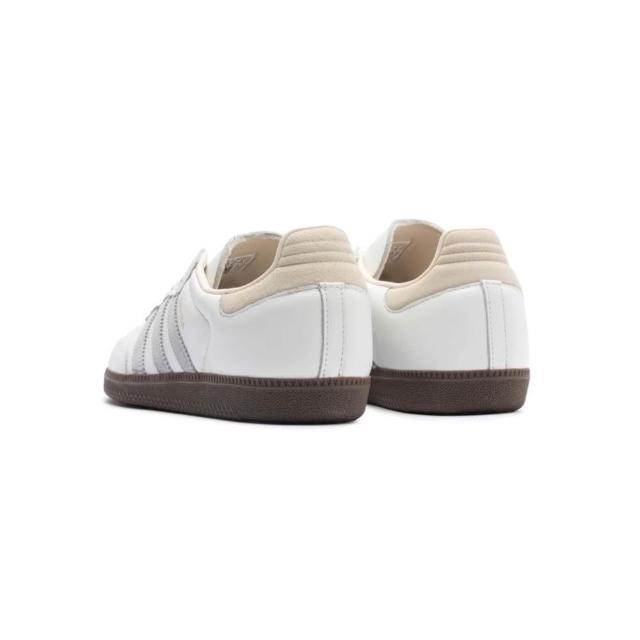 【adidas 愛迪達】ADIDAS ORIGINALS SAMBA OG 白灰 芝麻奶茶 男女 芝麻灰 情侶款 休閒鞋 運動鞋 IH4880