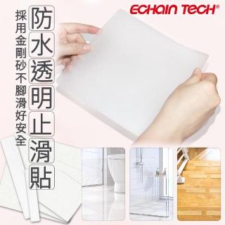 【Echain Tech】動物金鋼砂防滑貼片 透明款 12x12cm /6片(止滑貼片/浴室貼/地磚貼)
