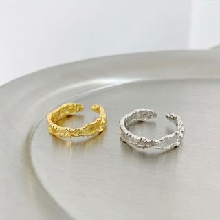 【KEDDY】ins戒指-熔岩紋理戒指-金戒指-不規則戒指-個性戒指-寬戒指-純銀戒指-銀戒指-指環-戒指