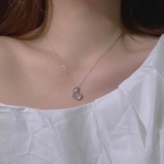 【KEDDY】純銀項鍊-女生項鍊-閨蜜項鍊-項鍊-項鍊女-輕奢-銀飾-S925純銀-小眾設計感-流行-鎖骨鏈-飾品-生日禮物