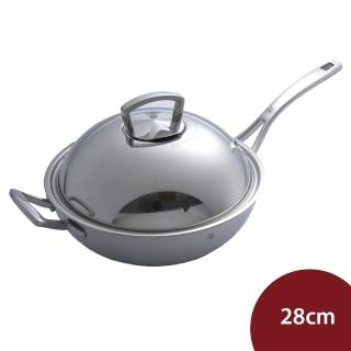 【WMF】德國 316 不鏽鋼單柄炒鍋 28cm 炒鍋 中華炒鍋 電磁爐 IH爐可用