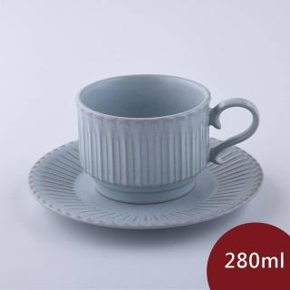 Shush Grace 美濃古典風 茶杯+茶托杯盤組 235ml 藍 日本製平輸品咖啡杯 茶杯 聖誕禮物 交換禮物