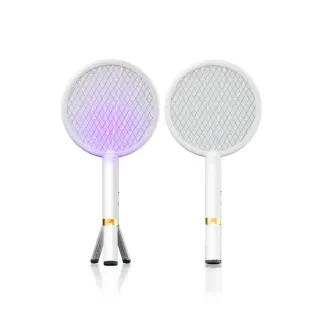 【CHARA 微百貨】POLYWELL 充電式 2合1 兩用 三腳架 電蚊拍