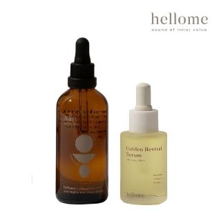 【hellome】Q彈肌滋潤舒緩組(澄光精萃油 30ml＆入夢身體油 100ml)