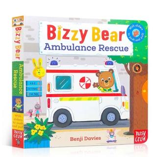 硬頁遊戲書 Bizzy Bear: Ambulance Rescue 附故事音檔(QR code聽音檔)