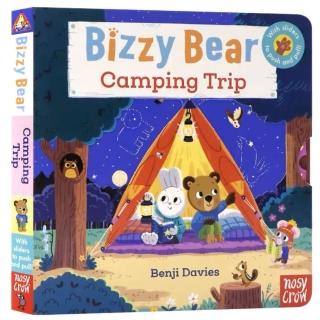 硬頁遊戲書 Bizzy Bear: Camping Trip 附故事音檔(QR code聽音檔)