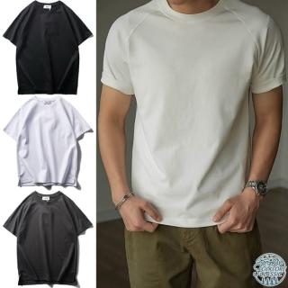 Folklore Classic 3色 春夏復古簡約重磅300g 杜邦Sorona速乾機能防曬科技棉插肩袖圓領T恤 素T