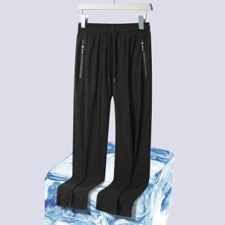 2025夏季 L-8XL 135公斤大呎碼 凉感長褲 冰絲長褲 冰絲速乾褲 男工作褲 透氣長褲 男運動長褲 直筒長褲 休閒男長褲 男生長褲 冰凍褲