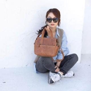 CALTAN DESIGN | 多夾層船型小托特真皮包 5482 兩色(真皮 皮包 包包 穿搭 大容量 托特包 斜背包)