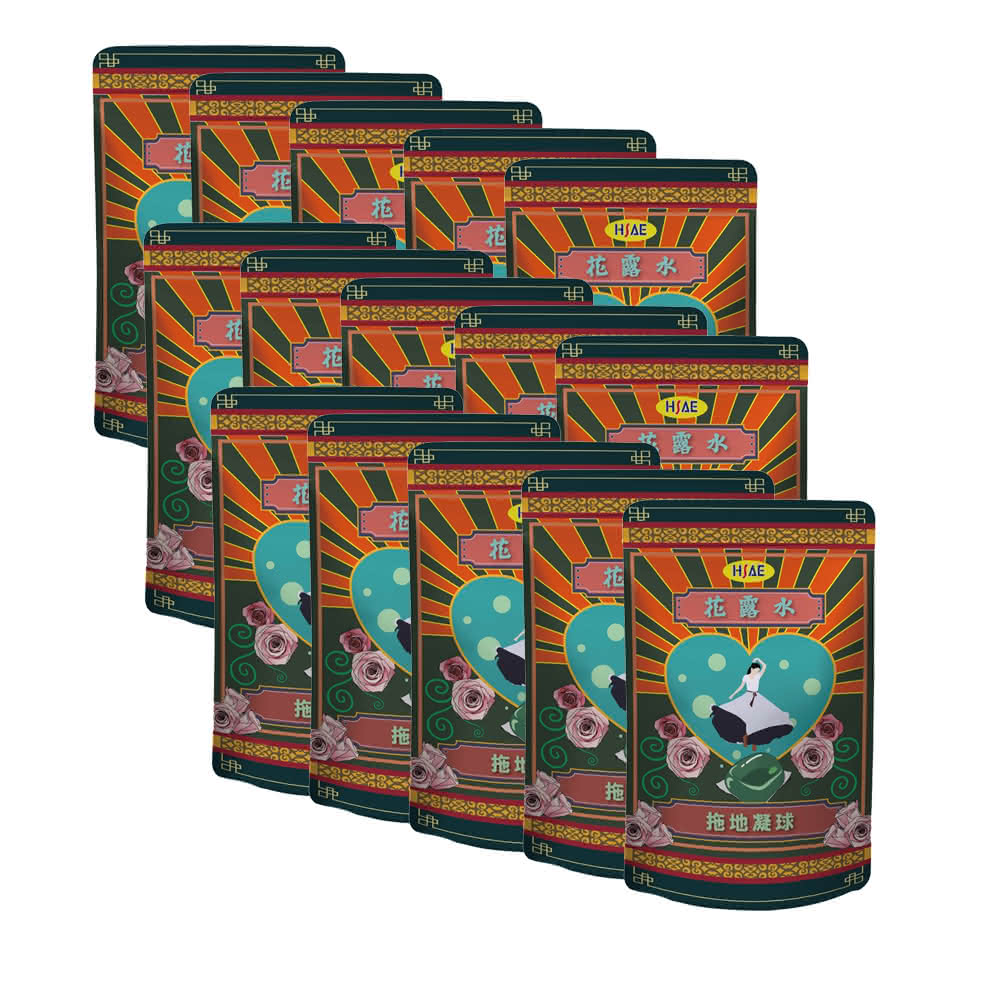 HSAE 3D立體花露水萬用清潔凝球15袋送海星防堵過濾片5片 浴廁清潔劑