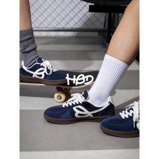 藍田/吉米 - HBD x We Flower 聯名 Aespa同款 德訓鞋 小花鞋 海軍藍 德訓鞋