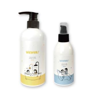 【wewee!】寶寶舒膚精華油150ml+全身洗香香300ml 麗兒采家