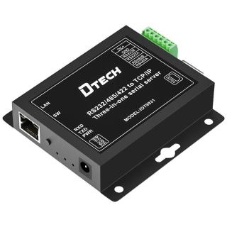 DTECH RS232/485/422轉TCP/IP 序列埠伺服器 可外接電源 IOT9031 (40-750-06)