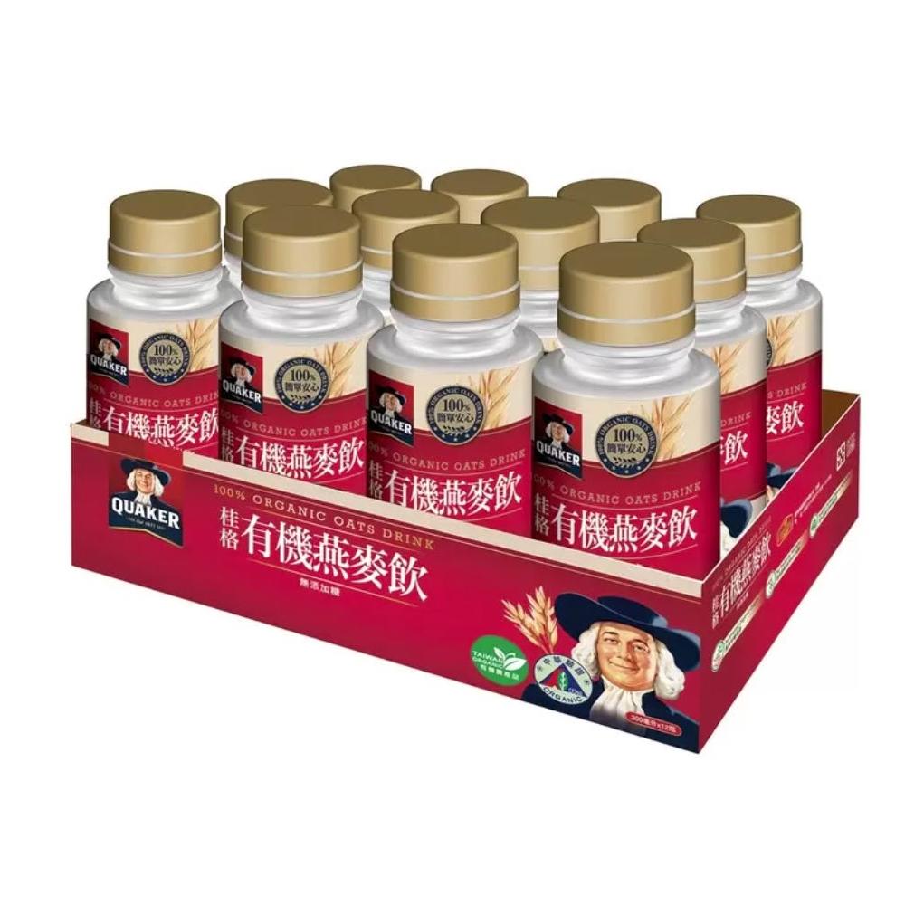 【QUAKER 桂格】有機燕麥飲(300mlx12瓶)x2箱#121461