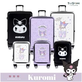 【TLCSTORE】KUROMI酷洛米20吋/28吋可擴充上掀前開式行李箱 旅行箱