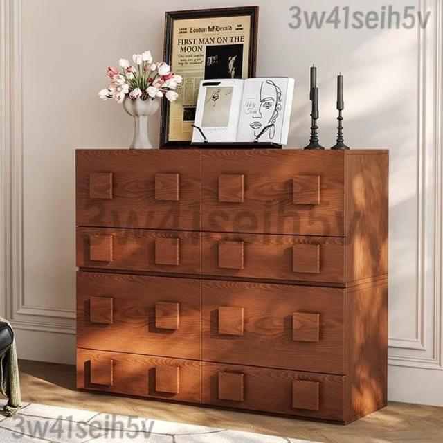 實木卡門柜 斗柜 客廳儲物櫃 電視機櫃 玄關櫃組合櫃 臥室床頭櫃 一體靠墻茶水櫃 超薄餐邊櫃 原木廚