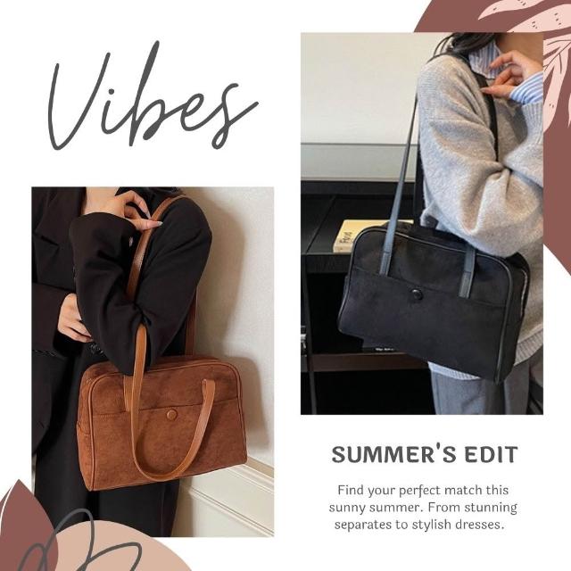 【Bliss BKK】磨砂質感霧光復古感方包 仿麂皮 肩背包 側背包 秋冬 (3色可選)