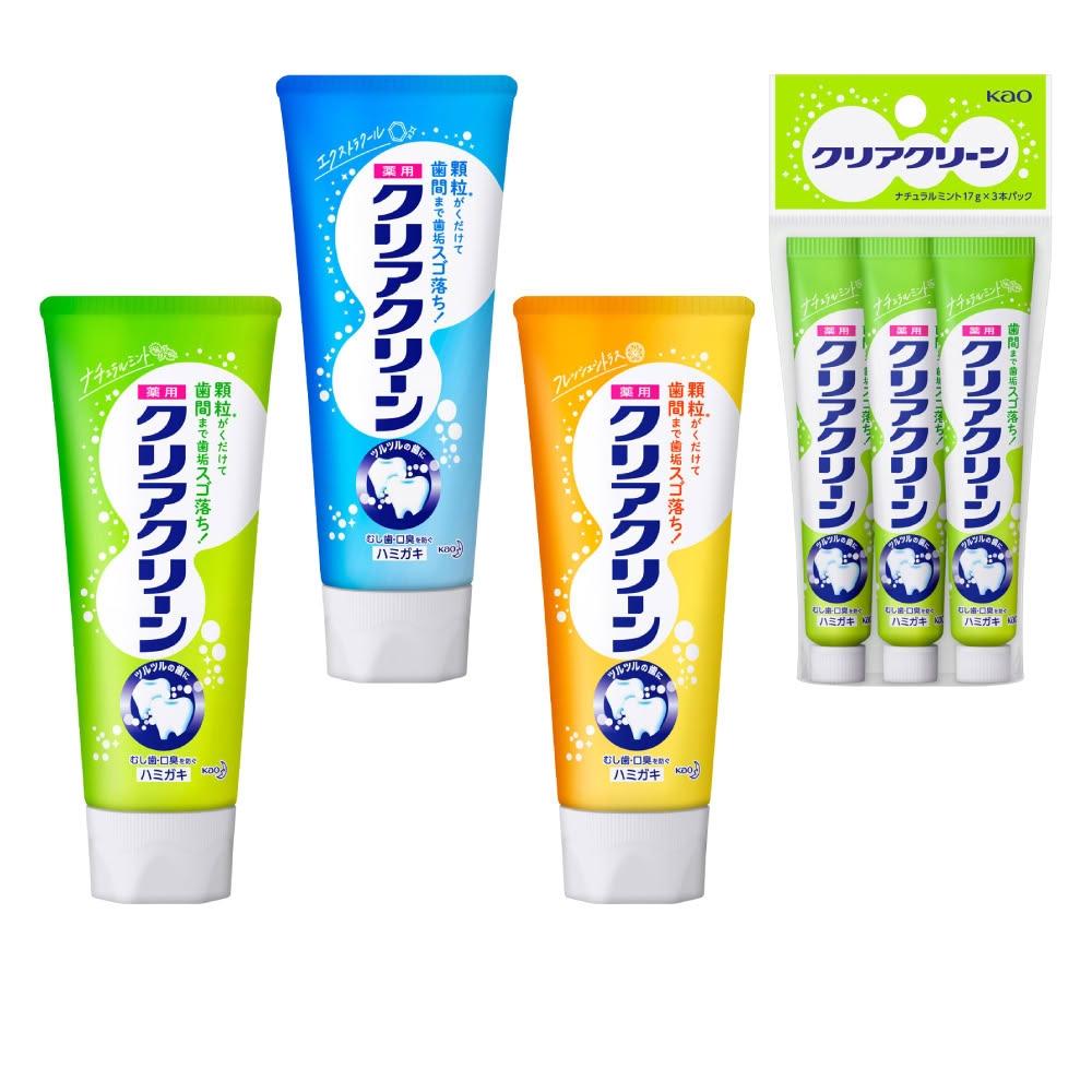 【Kao 花王】Clear Clean潔淨顆粒牙膏17/120g