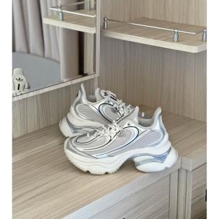 【adidas 愛迪達】ADIDAS OZVENUZ 時尚白銀 厚底 老爹運動鞋 女鞋 KI0557